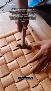 super process of a carpenter nailing down small
