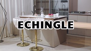 ECHINGLE Beige Velvet Bar Stools Set of 2 - Modern Adjustable Swivel Counter Height Chairs with Woven Back, Gold Metal Leg & Base Bar Chair for Kitchen Island, Dining, Cafe, Pub