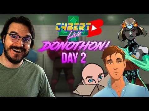 Cybert Live's Donothon Day 2! #dispatch #hades #jackbox #fyp