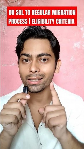 Migration Process | DU SOL TO REGULAR MIGRATION PROCESS | ELIGIBILITY CRITERIA