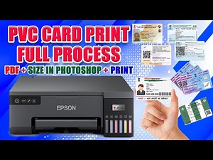 PVC CARD PRINTING FULL PROCESS.!! PVC CARD PRINT WITH EPSON L 8050.! HOW TO PRINT PVC CARD! LATEST!