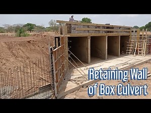 Box Culvert | Retaining Wall Construction | Excavation, Rebar & Concrete Casting