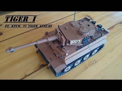 Cardboard Panzerkampfwagen VI Tiger / Karton tiger tank model yapımı #CardboardTigerTank