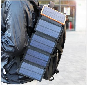 [Hot Item] Best Sale Solar USB Charger Bag Foldable Mobile Phone Battery Pack Power Bank