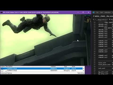 MGS4 + RPCS3 + Cheat Engine - Chapter SKIP (easy tutorial)