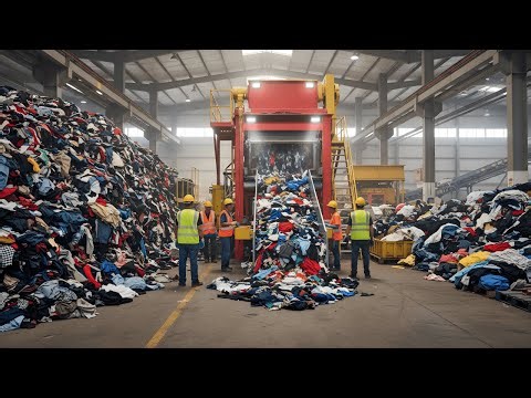 From Used Apparel to New Clothing Inside Modern Textile Recycling|Inside a Textile Recycling Factory