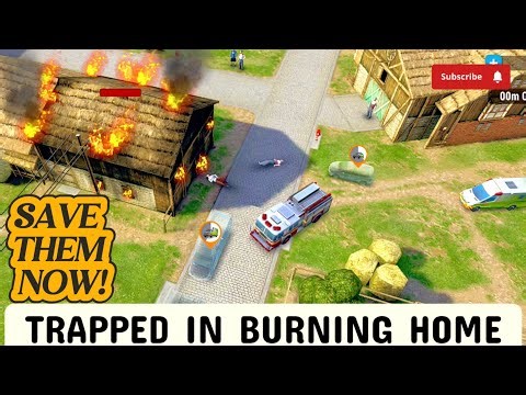 Trapped in Burning Home | Heroic Fire Rescue Gameplay