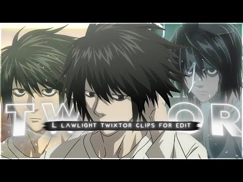 L Lawliet 4K Scenes | Death Note Clips | Twixtor Pack