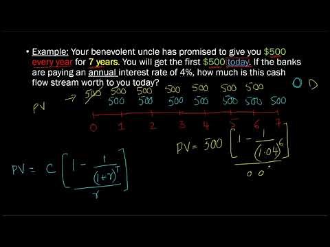 Present Value of an Annuity DUE (**IMPORTANT**)