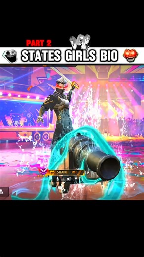 STATES GIRLS BIO 🤯☠️🦁🚩 #girl #states #freefire