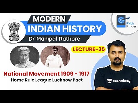 L35: Home Rule Movement l Lucknow Pact l National Movement l Modern History | Dr Mahipal Rathore