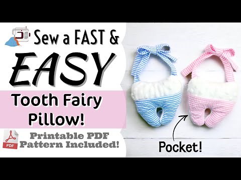 🦷 Easy Tooth Fairy Pillow Sewing Tutorial | Pocket Pillow (+ Printable Letter from the Tooth Fairy!)