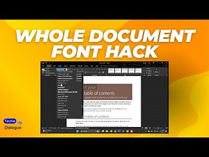 How To Change Font Of Whole Document In Word - Quick Tutorial