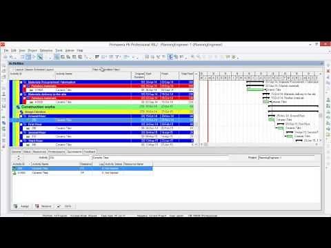 Lesson 9 part 1 How to review a primavera time schedule