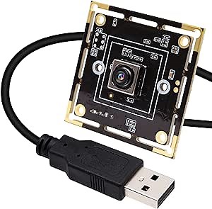 ELP 16MP Autofocus USB Camera Module - 4K UVC USB2.0 With 68-Degree Mini Size Lens IMX298 for Computer, Laptop, PC - Video Lightburn Industrial Embedded Webcam Board