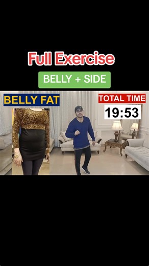 Reduce Belly & Side Fat #fatloss #exercise #workout #foryoupage #fyp