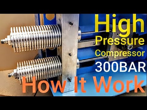 300 bar High Pressure PCP Compressor - Homemade - part 2. - How it work.