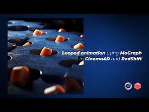 Looped animation using MoGraph in Cinema4D and RedShift | September 2025