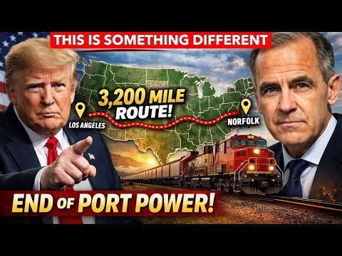 Carney’s $500M Railway Deal Shatters US Port Power | 3,200-Mile Route Explained