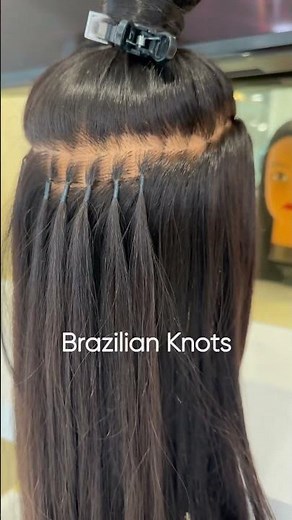 5 Different Types of Hair Extensions #hairextensions #microlinks #ktips #wefthair #brazilianknots