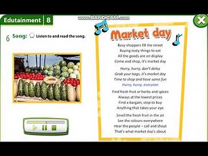 Excel 6 module 8 p98 Market Day Song! Text ver