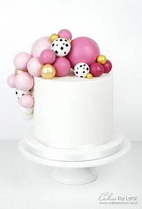 Chocolate Ball / Sphere Balloon Cake Tutorial
