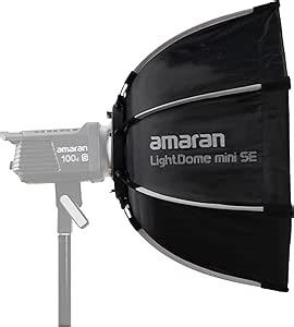 Aputure Amaran Light Dome Mini SE Softbox Bowens Mount Quick-Setup with Diffuser Cloth for Aputure 150C, 300C, 200X S Series LED Video Light