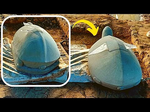 Archaeologists Discover Ancient Stone Turtle in Drained Angkor Reservoir