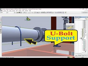 SP3D Training | Lecture 27 | Support Modeling: U-Bolt #pipingdesign #support #sp3d #3dmodeling #pipe