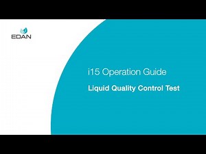 EDAN i15 Blood Gas and Chemistry Analysis System Liquid QC test