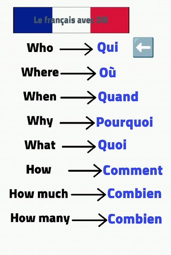 Learn French Question Words