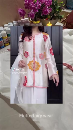 designer outfit recreation colours from @aerocolors.pk use my code Mux50 and get free delivery #fyppppppppppppppppppppppp #tiktok #trending #fyp #girldress