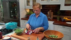 I love this crispy, crunchy salad that's perfect with my deliciously fresh vinaigrette. Quick and easy to prepare, it will brighten your table any time of year and is also great for picnics. Buon Gusto! #LidiasRecipes #LidiasItaly #LidiasKitchen #LidiaBastianich #ItalianFood #LidiasTheArtofPasta #LidiasOliveOil https://lidiasitaly.com/recipes/cucumber-potato-green-bean-salad/ | Lidia Bastianich