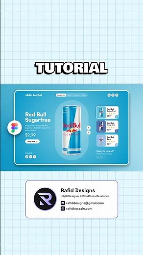 Red Bull Website UI Design in Figma | Animation in Figma | Figma Tutorial For Beginners