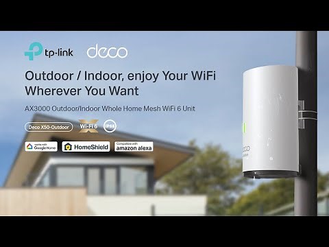 TP-Link | Deco X50-Outdoor | AX3000 Outdoor/Indoor Whole Home Mesh Wi-Fi 6 Unit
