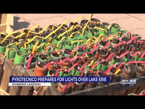 Pyrotecnico prepares for Lights Over Lake Erie
