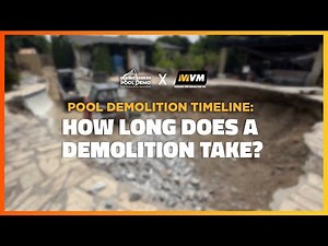 Pool Demolition Timeline: How Long Does a Demolition Take?