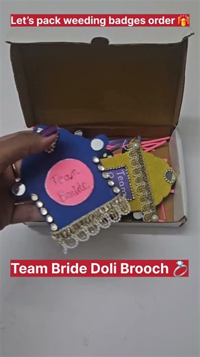 Let’s Pack Team Bride Wedding Brooches 💍✨ | Wedding Season Series 🎀 #shorts #diy