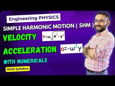 Velocity & Acceleration Equations in SHM | Simple Harmonic Motion | Btech | BSc |Class 11th Physics