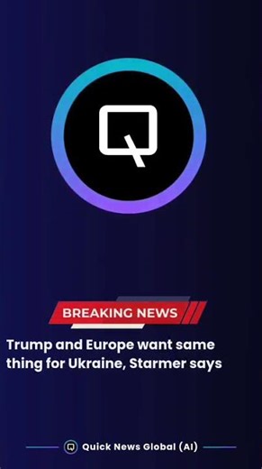 Donald Trump and European leaders, including Sir Keir Starmer, seek a "just and lasting