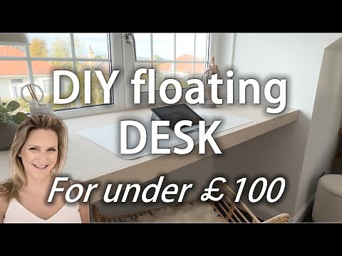 DIY floating desk tutorial