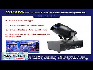 2000W High Power Fake Snowflake Maker Outdoor Simulation Shaking Snow Machine 360 Review
