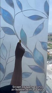 Floral Daisy Window Privacy Film Stained Glass Window Film Glass Privacy Decals Living Room Sun Blocking Decor Removable Static Cling Stickers 17.71x39.97 inch