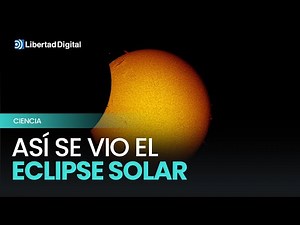 CIENCIA | Así se vio el eclipse parcial solar de este 2025 en un time-lapse