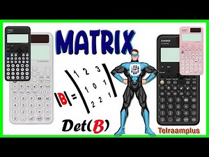 MATRIX determinant in CASIO fx-991CW✅Tutorial