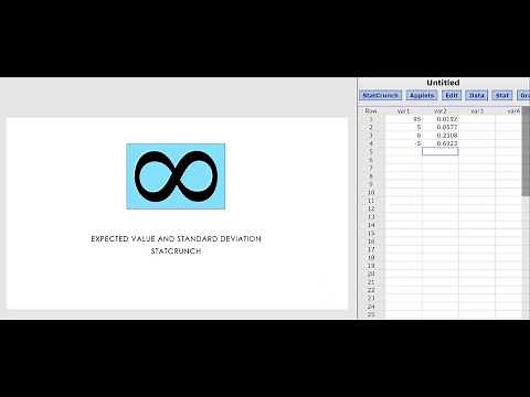 62 Expected Value and SD - StatCrunch - 4:35
