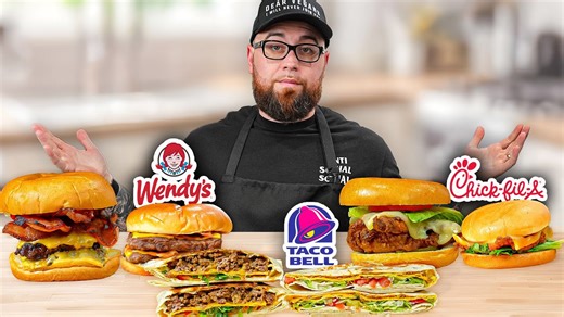 I made the most popular fast food items at home!