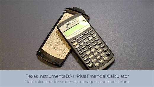 Watch In Hand Review of Texas Instruments BA II Plus Calculator on Amazon Live