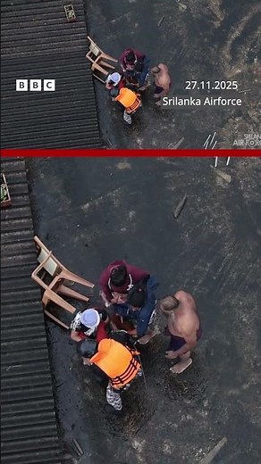 Srilanka-வில் வெள்ளத்தில் இருந்து மீட்கப்பட்ட மக்கள்