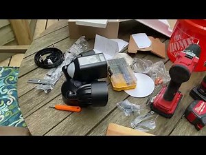 Install Ring Floodlight Camera and Exterior Waterproof Junction Box